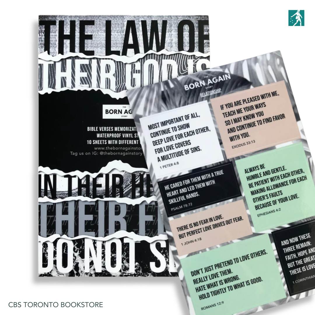 BORN AGAIN BIBLE VERSE STICKER BOOK | Canadian Bible Society -Toronto